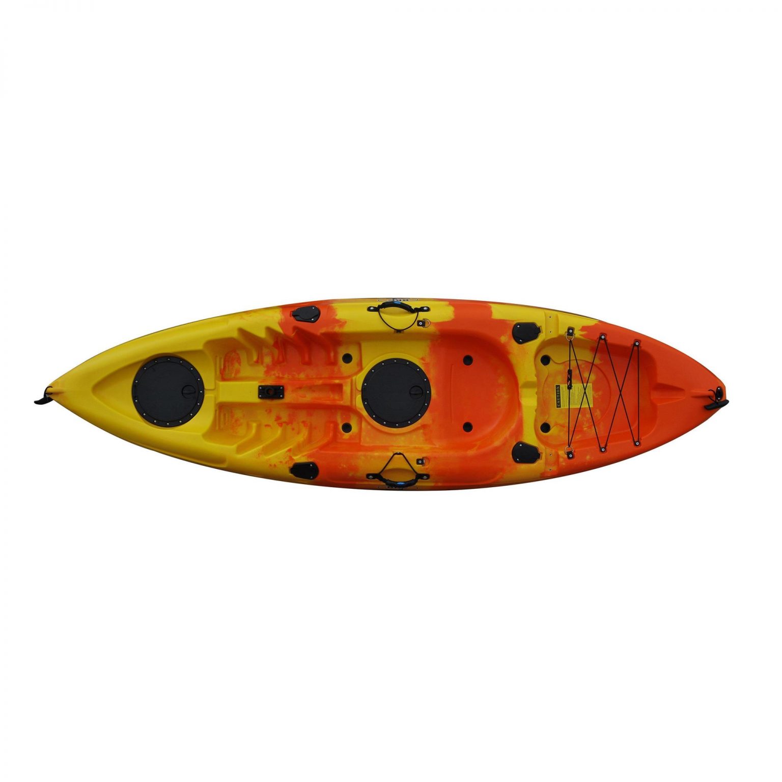 BKC - FK184 9-foot Solo Sit on Top Angler Fishing Kayak w/ Memory Foam ...