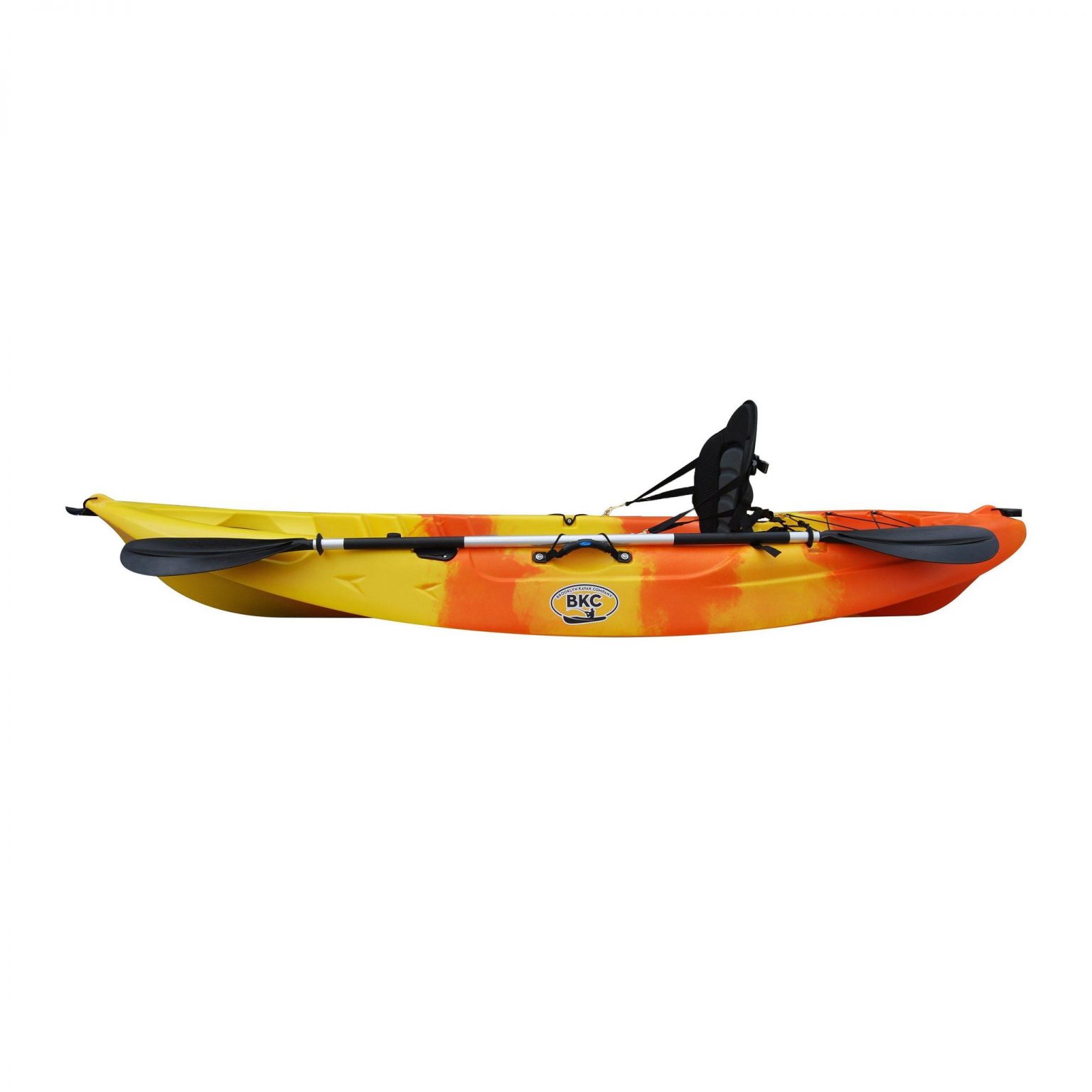 BKC - FK184 9-foot Solo Sit on Top Angler Fishing Kayak w/ Memory Foam ...