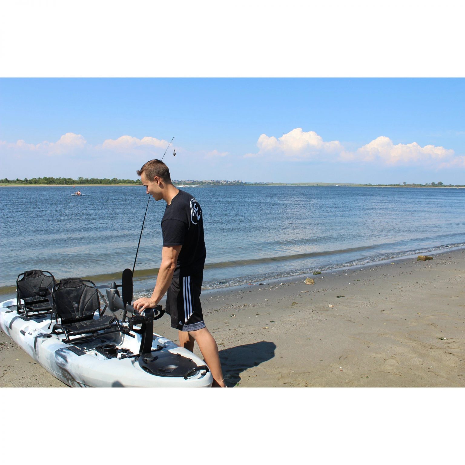 BKC - PK14 Angler 14-foot Sit On Top Tandem Pedal Fishing Kayak w ...