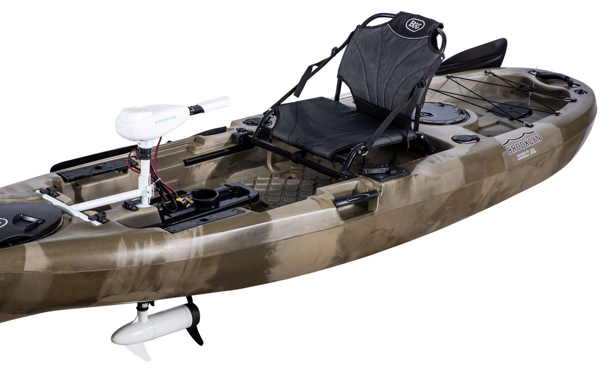 BKC - PK11 Angler 10.5-foot Sit On Top Solo Fishing Kayak w/ Trolling ...